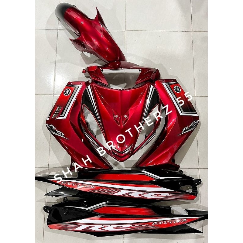 COVERSET 135 LC V1 EXCITER RC HITAM MERAH CUSTOM 🔥 | Shopee Malaysia