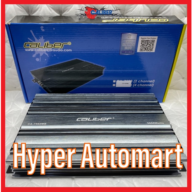 Caliber Car High Power 1 Channel 3000 Watts Monoblock Amplifier Amp ...