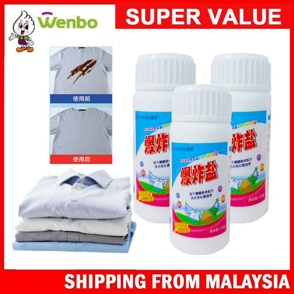Wenbo Serbuk Cuci 120 Gram Boom Boom Salt Washing Bleaching Powder ...