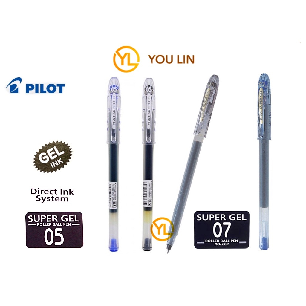 Pilot Super Gel Pen Roller Ballpen 0.5mm / 0.7mm | Shopee Malaysia