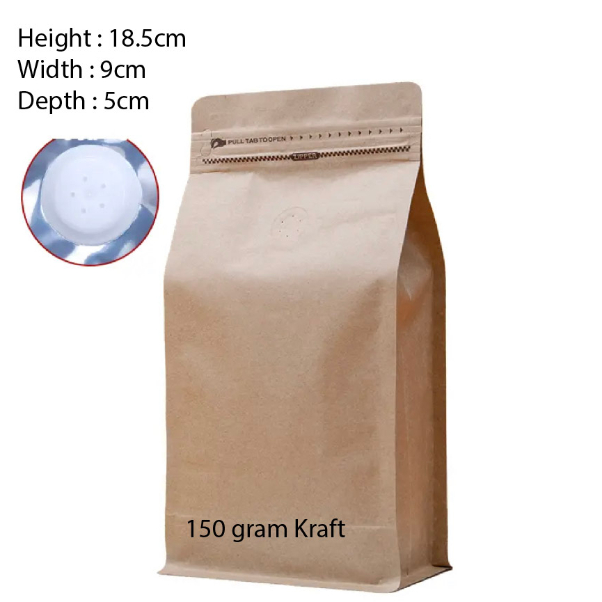 (READY STOCK)Coffee Bag Aluminium Foil Packaging Bag With Air Valve Sealed Food Powder Tea ...