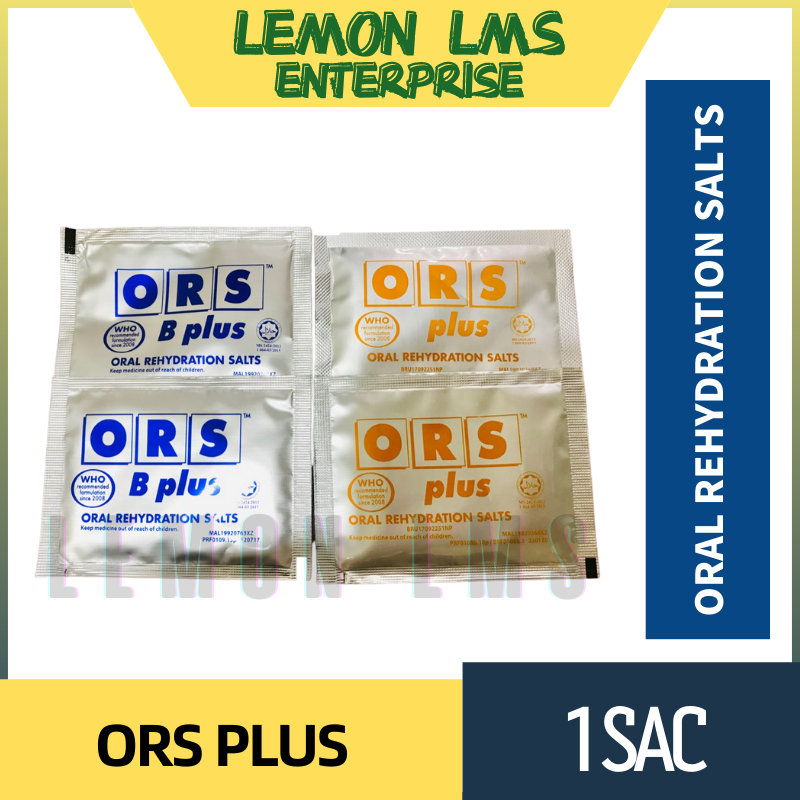 ORS PLUS (CITRATE)- ORAL REHYDRATION SALTS (1 SACHET) | Shopee Malaysia