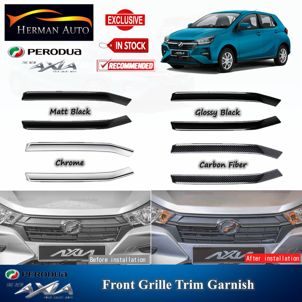HermanAuto Perodua New Axia 2023 Axia Baru Car Front Grille Trim Frame ...
