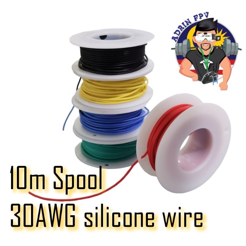 10m 30AWG Flexible Silicone Wire for Drone RC Car Plane Electronics ...