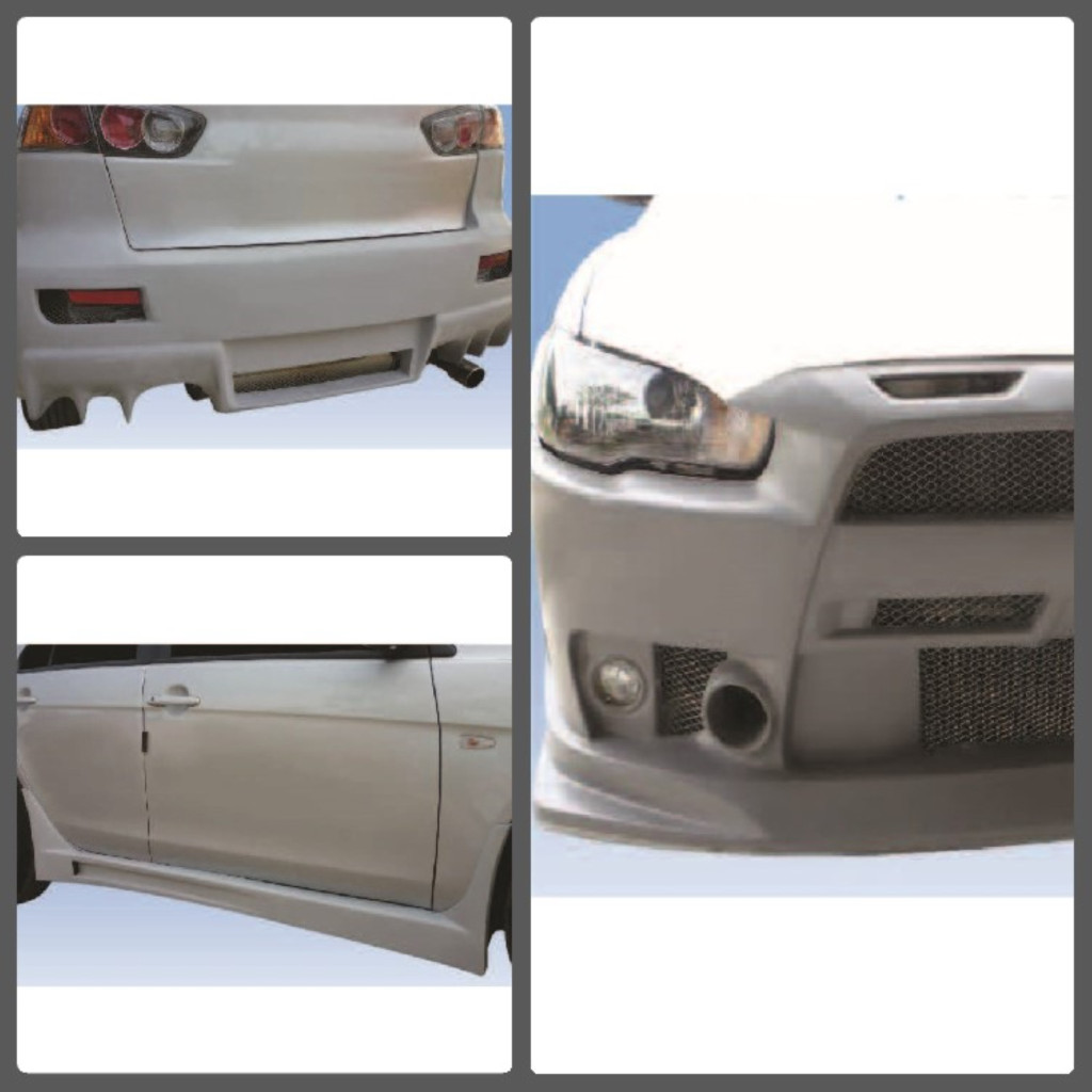 Proton Inspira 1st Generation EVO X 10 FQ400 Skirting Body Kit Fiber ...