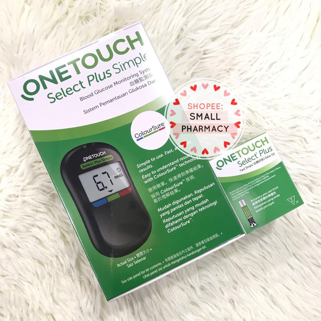NEW One Touch Select Plus Simple Meter ColorSure + 25s Strips 131220 ...