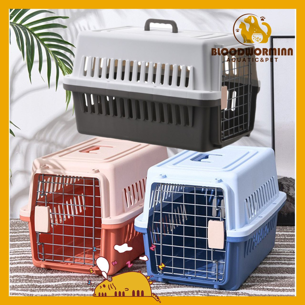 Pet Carrier Cat Carrier Sangkar Kucing Dog Carrier Pet Cage Carrier ...