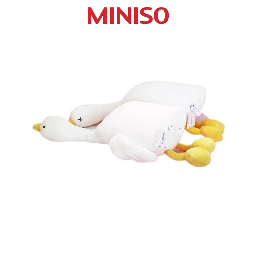 MINISO White Goose Series Lying Plush Toy 2 Assorted Models | Shopee ...