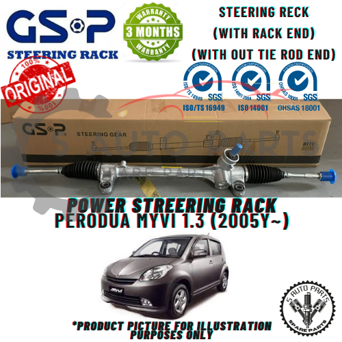 PERODUA MYVI 1.0 / 1.3 (2005Y-2010Y) POWER STEERING GEAR RACK -BRAND ...