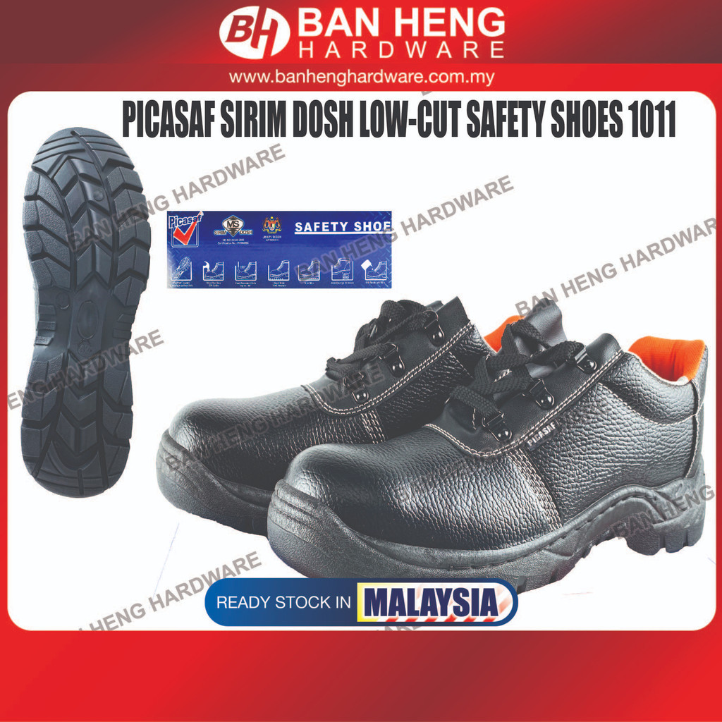 Picasaf 1011 Safety Shoes Sirim Dosh Low cut Kasut Kerja | Shopee Malaysia