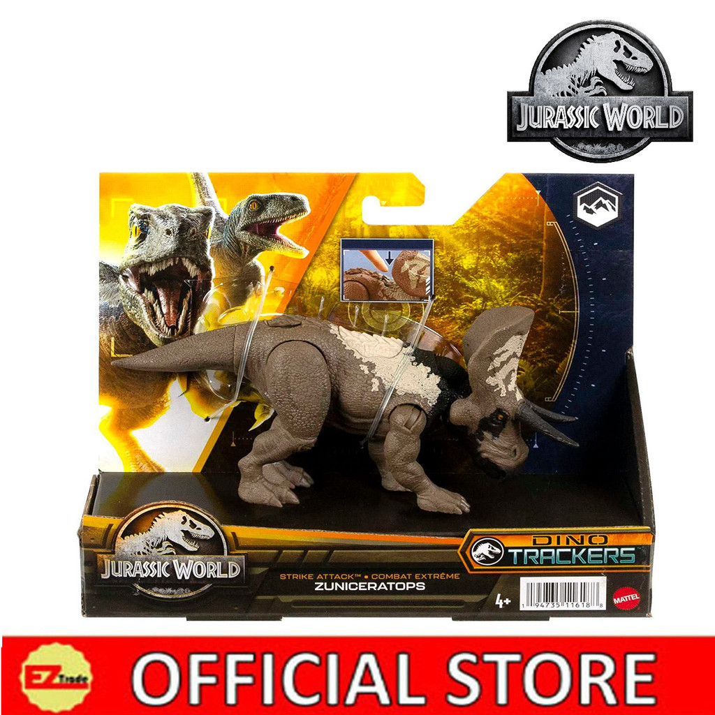 Jurassic World Toys Strike Attack Zuniceratops Dinosaur Action Figure ...
