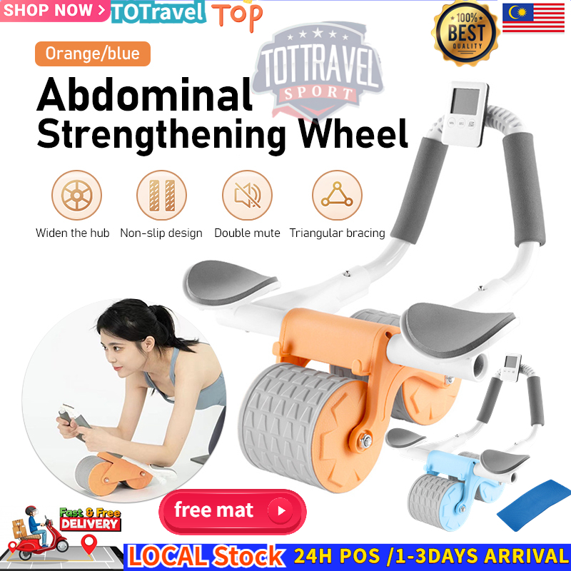AB Roller Non-slip Fitness Wheel Abdominal Wheel Automatic Rebound ...