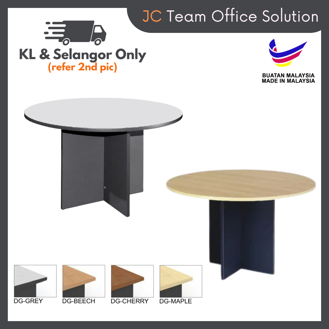 Round Conference Table Meeting Table (2 Color Available) Office Meeting ...