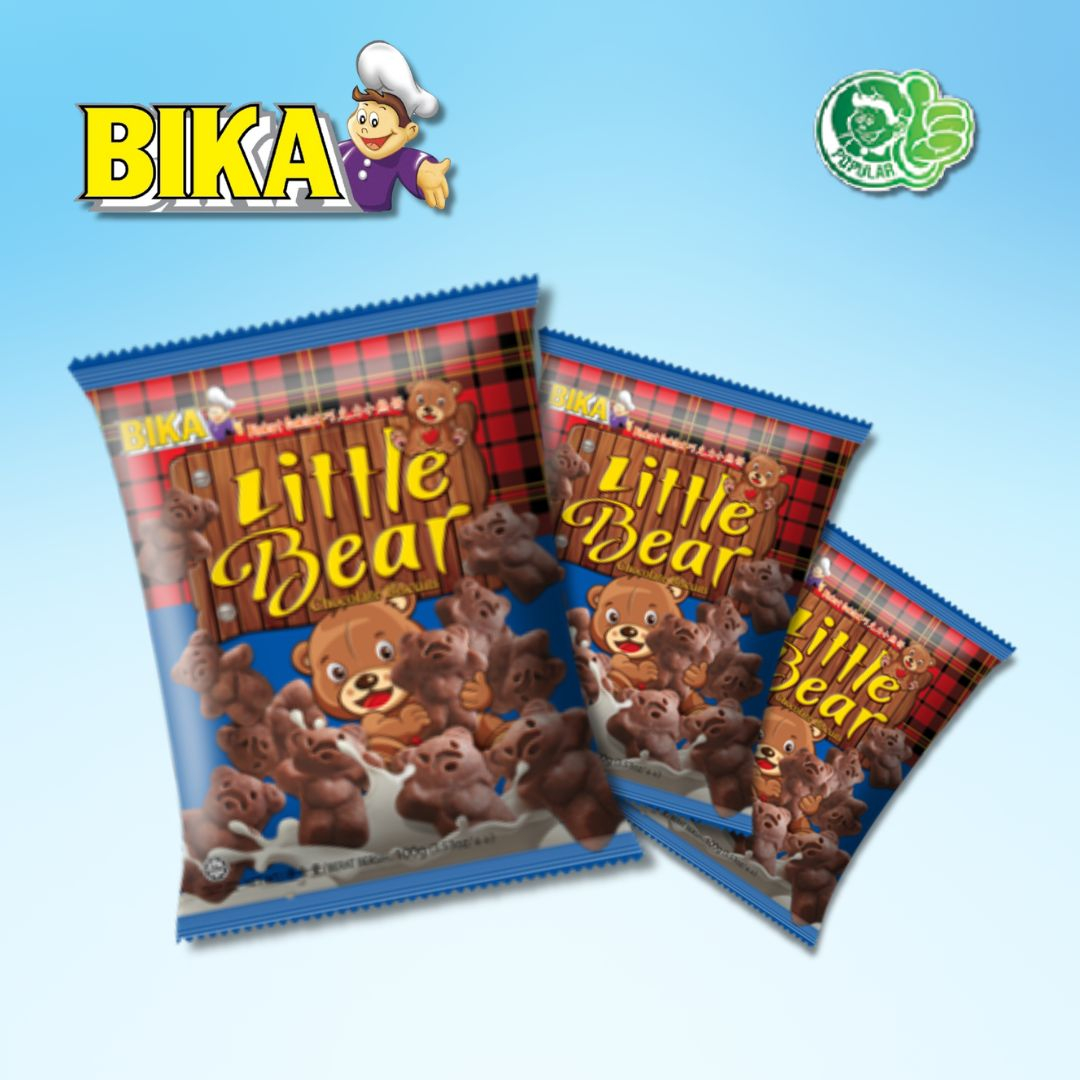 ( 100G X 10 PACKETS ) BIKA LITTLE BEAR CHOCOLATE BISCUITS | Shopee Malaysia