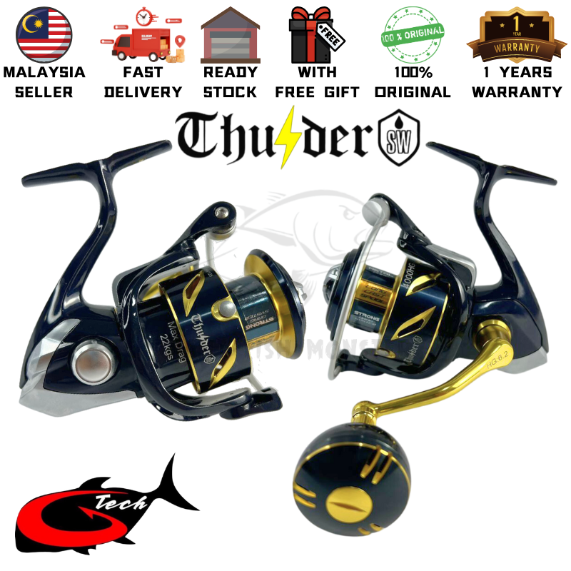 2023 GTECH THUNDER SWA GTECH FISHING REEL SALTWATER C3000HG 4000HG ...