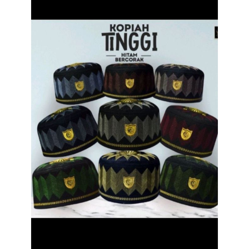 KOPIAH TINGGI WARNA CORAK DESIGN EXCLUSIVE DARI THAILAND PREMIUM ...