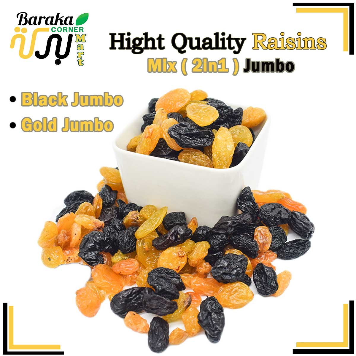 Fresh Raisins Mix Raisin / Kismis / Black Jumbo / Golden Jumbo / Long ...