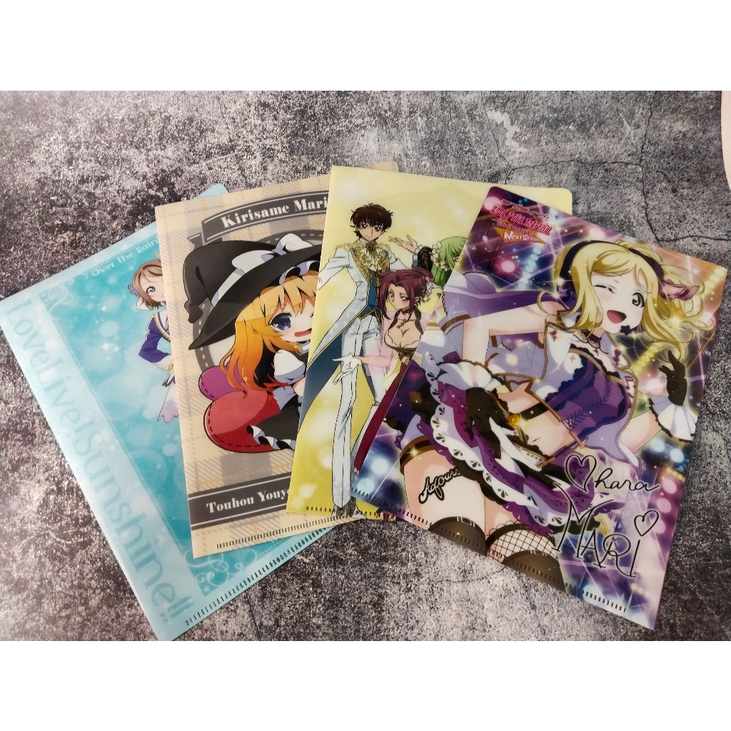 A5 File Anime Love Live,Code Geass, Touhou | Shopee Malaysia