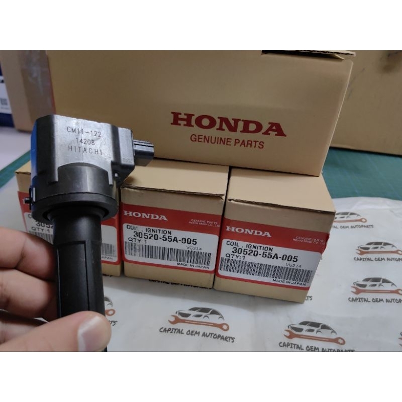 30520-55A-005 Ignition Plug Coil Honda City T9A, BRV, JAZZ T5A GK 2014>2020 Coil Ignition MADE ...