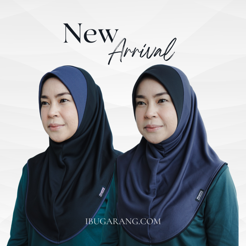 NEW ARRIVAL IBUGARANG Sports Hijab | Instant Hijab Piping 2 Tone Tudung Sarung Jersey | Shopee ...