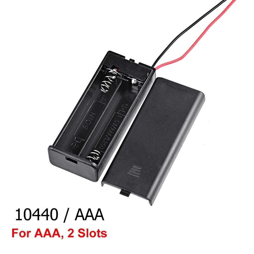 AA AAA Battery Holder Casing With ON/OFF Switch / Cover Case Lead Wire ...