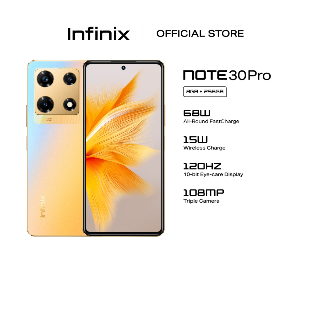 Infinix Note 30PRO(256GB+16GB) 68W Fast Charge+15W Wireless Charger ...