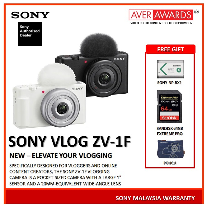 Sony ZV-1F & ZV1F & ZV-1 Digital Vlogging Camera - Sony Malaysia Warranty | Shopee Malaysia