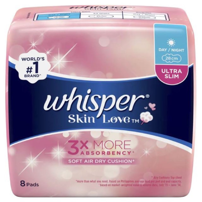 Whisper Skin Love 28cm x 8 pads (Old Packaging) | Shopee Malaysia