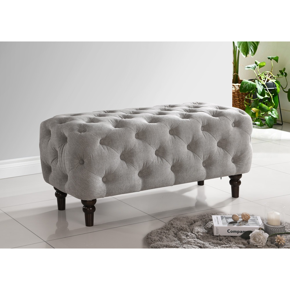 Giselle Designer Chesterfield Bench/Bedroom/Living Room/Shoe Bench/Long ...