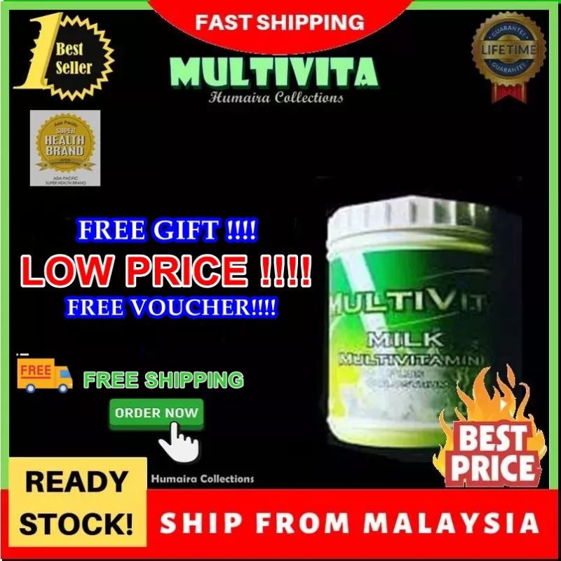 SUSU MULTIVITA MILK PLUS COLOSTRUM (MULTIVITAMIN) 100% ORIGINAL ...