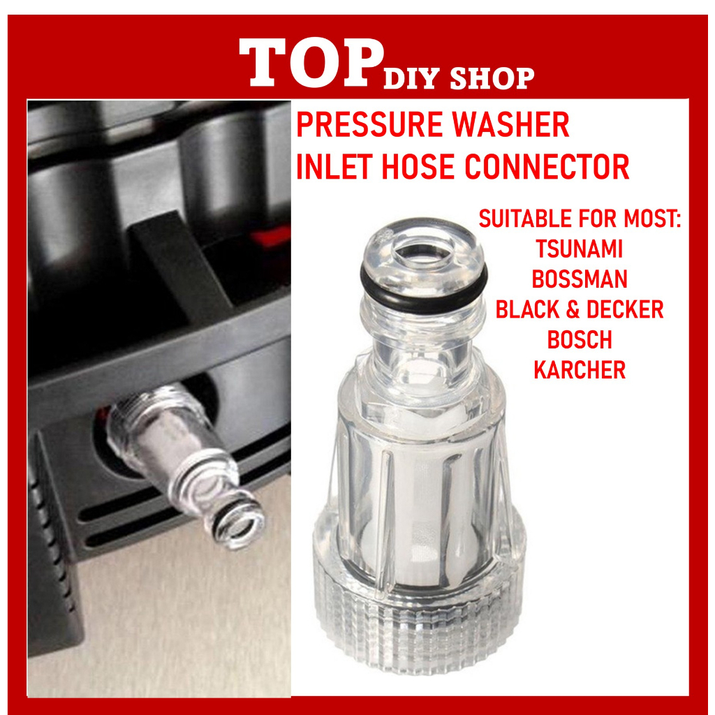 Tsunami Water Jet Inlet Hose Connecter Inlet Kit For BLACK DECKER BOSCH ...