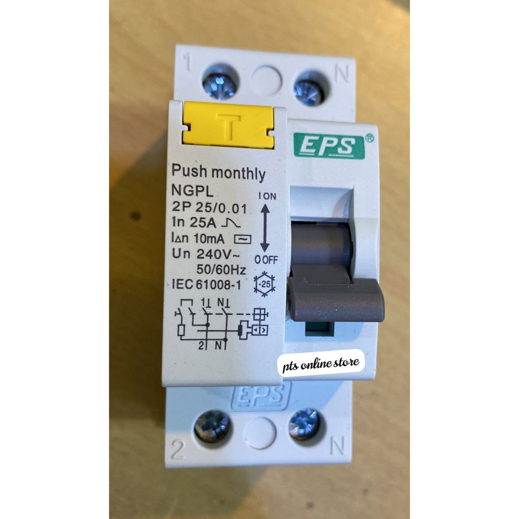 EPS ELCB 25A 2 Pole / 40A 2 pole / 63A 2 pole 10mA 30mA 100mA ELCB ...