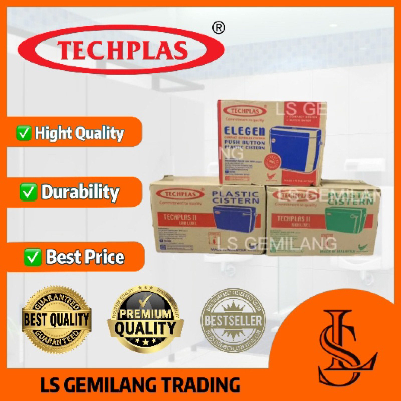 LS GEMILANG ORIGINAL TECHPLAS CISTERN LOW / HIGH LEVEL WATER CISTERN ...