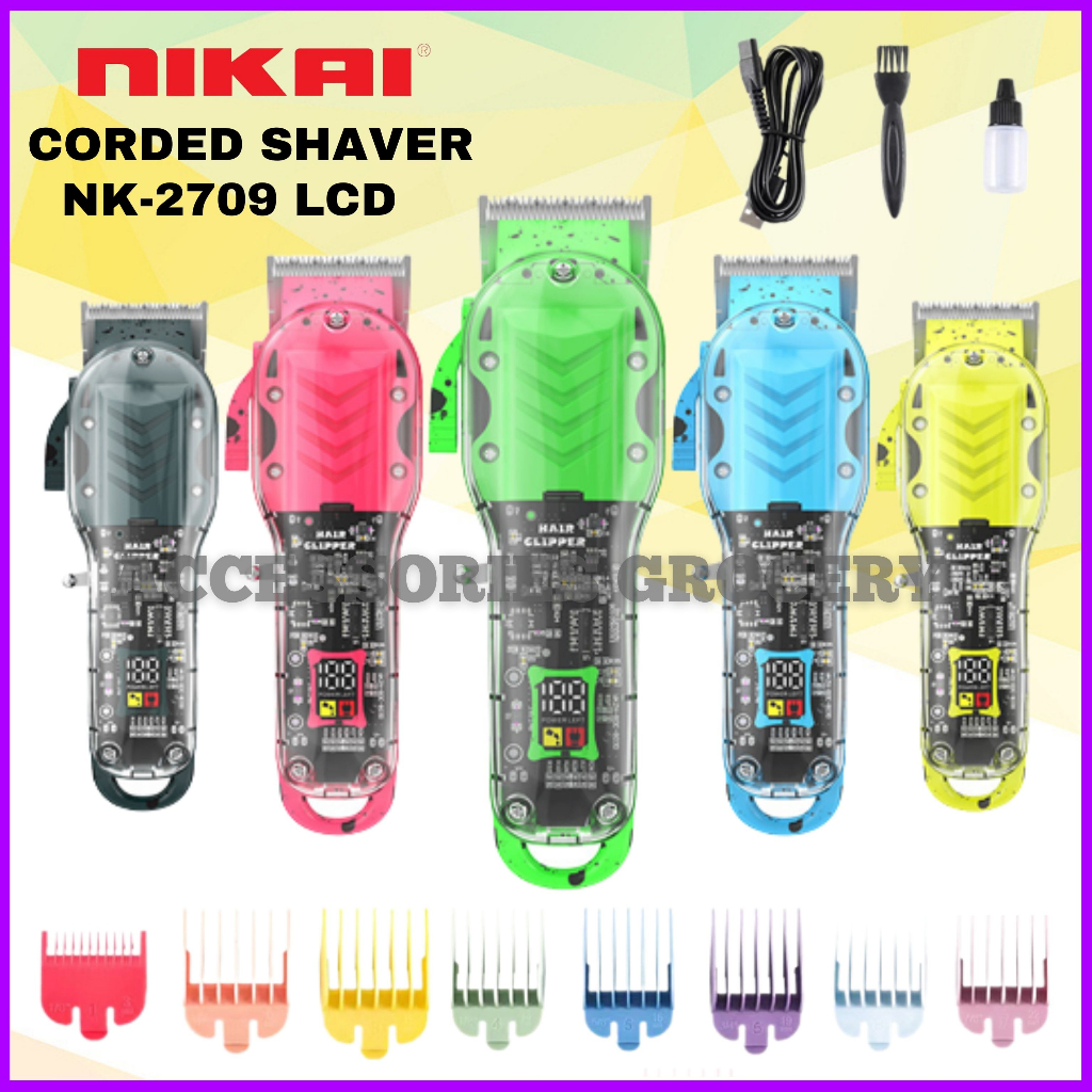 NIKAI NK-2709 LCD PROFESSIONAL TRIMMER SHAVER Hair Clipper NK2709LCD ...