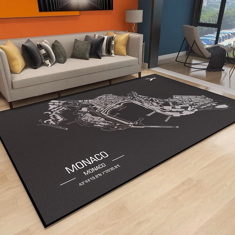 Karpet Velvet Formula 1 World Class Champion F1 Map Design Room ...