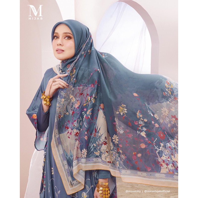 🌸 BAWAL PRINTED PREMIUM COTTON VOILE BY MINAZ HIJAB 🌸 | Shopee Malaysia