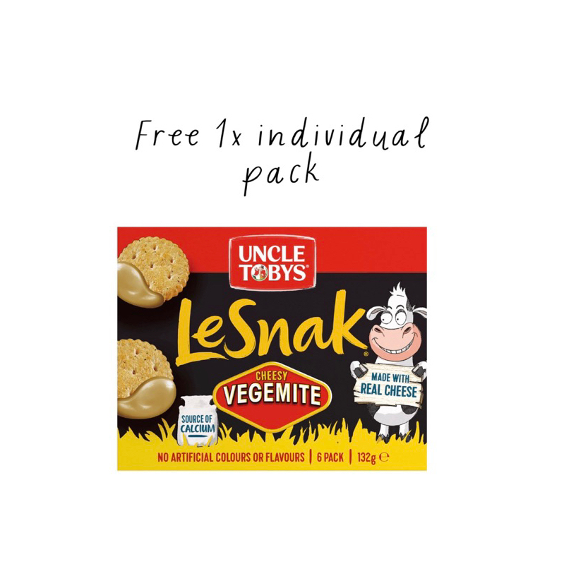 Uncle Tobys Le Snak Vegemite 1x single 2/24 EXP | Shopee Malaysia