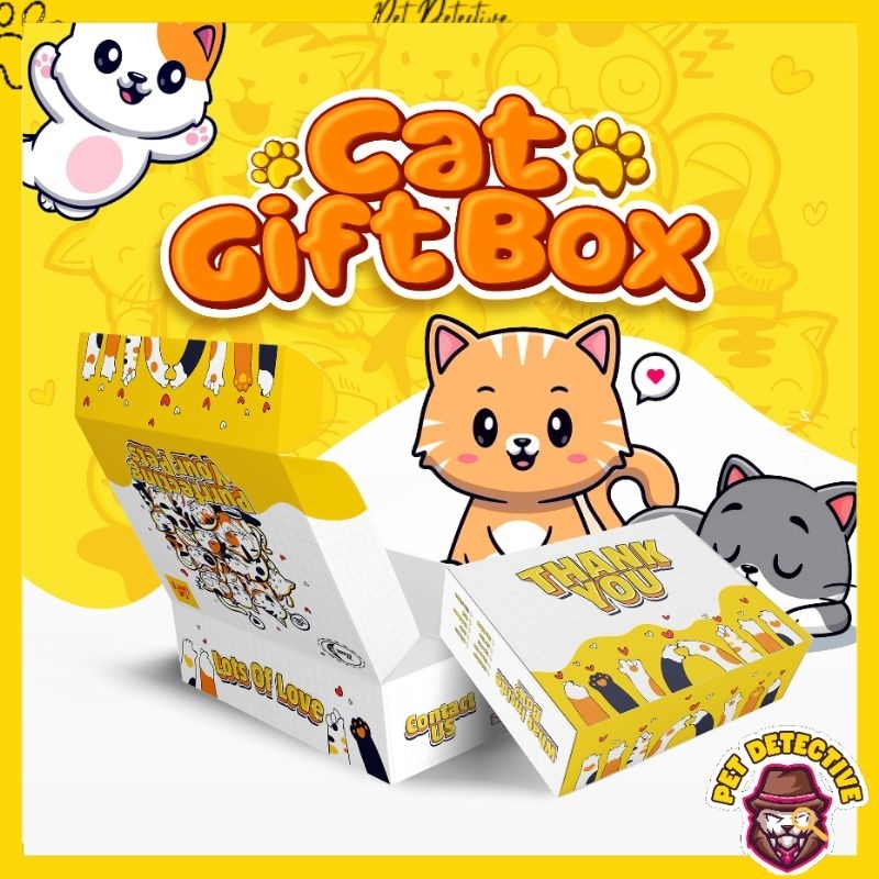 Gift Box Hadiah Kucing Pet untuk Travel dan Suprise Gift Bam E | Shopee ...