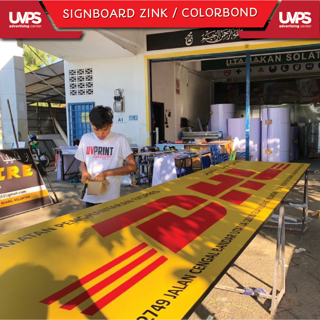 Signboard Zink / Colorbond - UV INK PRINTED /GI SURFACE ONLY | Shopee ...