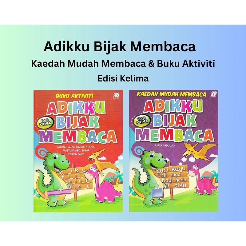 Sasbadi - Adikku Bijak Membaca (Buku Aktiviti / Kaedah Mudah Membaca ...