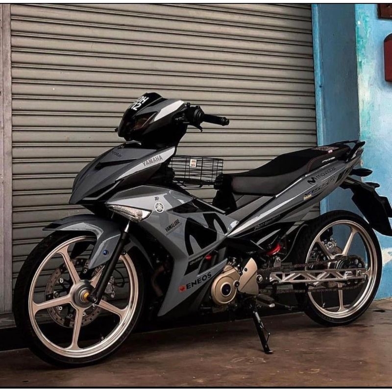 COVERSET Y15 V1/V2 MOVISTAR NARDO GREY CUSTOM 🔥 | Shopee Malaysia