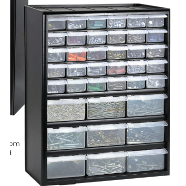 🔥39 Drawers🔥 Parts Storage Cabinets Multi Uses Stackable Plastic ...