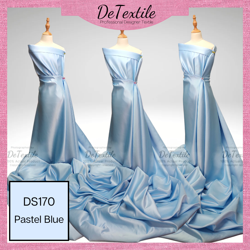 DeTextile Heavy Premium Duchess Satin Bridal Satin Fabric for Wedding ...
