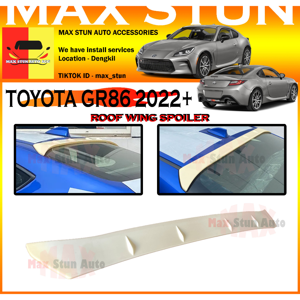 TOYOTA GR86 SUBARU BRZ 2022+ ROOF WING SPOILER GLASS SPOILER TOP SPOILER WING ROOF SPOILER GR86 ...