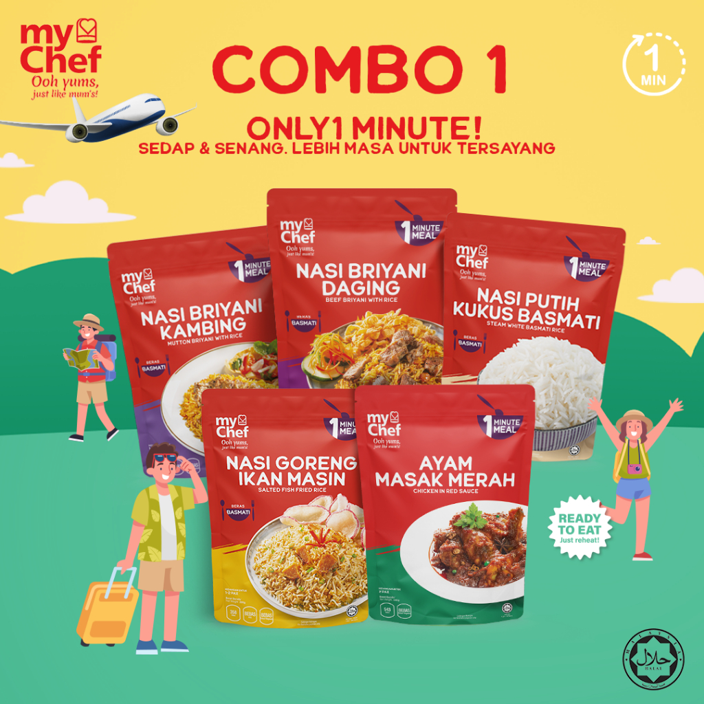Travel with Mychef Ready-to-eat COMBO MEALS during this holiday season ...