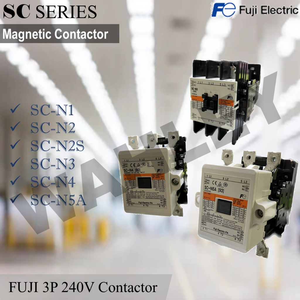 [Ready Stock] FUJI 3P CONTACTOR 240V (SC-N1 - SCN5A) | Shopee Malaysia