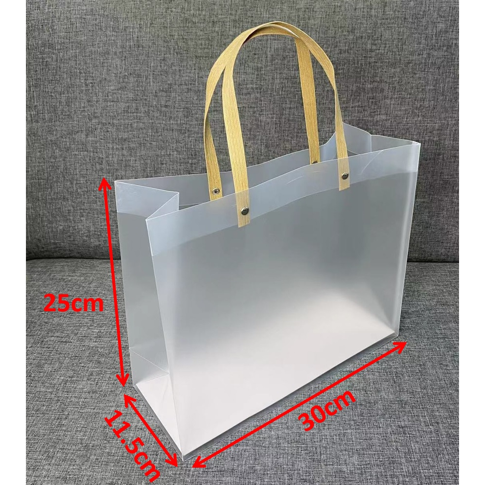 Frosted PP Tote Bag PVC Doorgift Bag Gift Bag Goodies Bag Wedding Beg ...