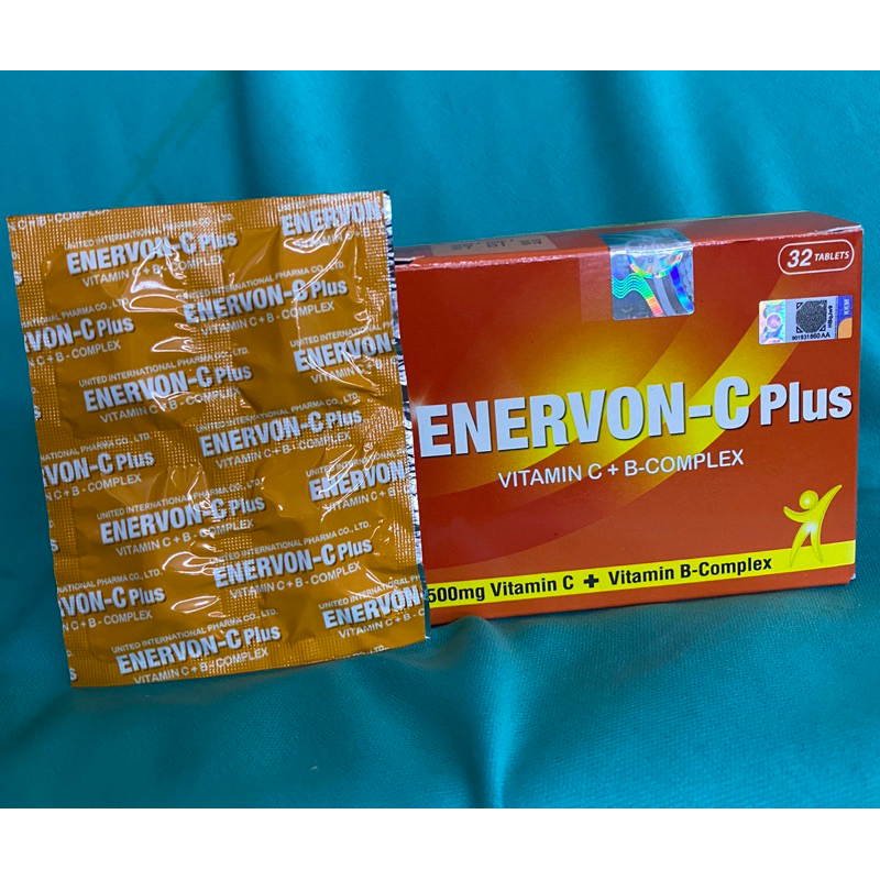Enervon C Vitamin B Complex with Vitamin C 500mg 100's /32s | Shopee ...