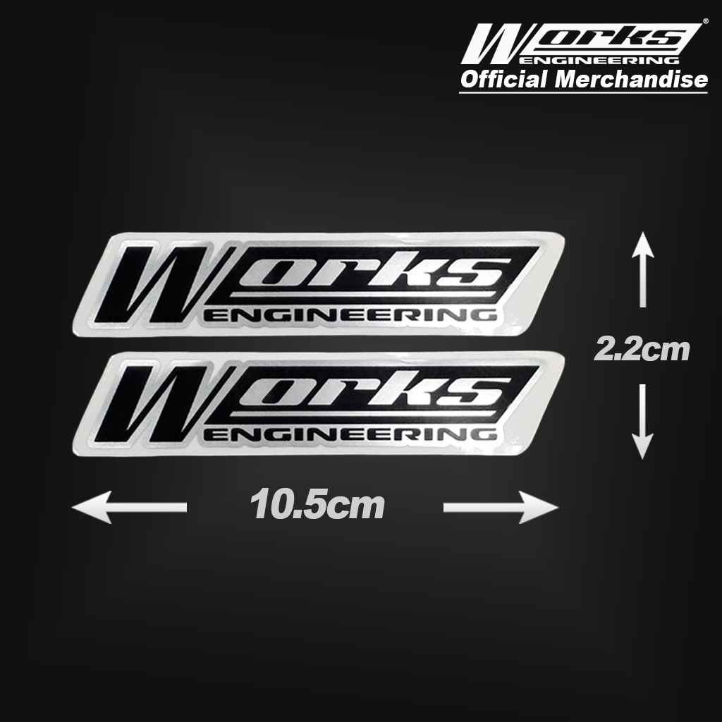 2pcs Works Engineering Sticker 100% original - small | Shopee Malaysia