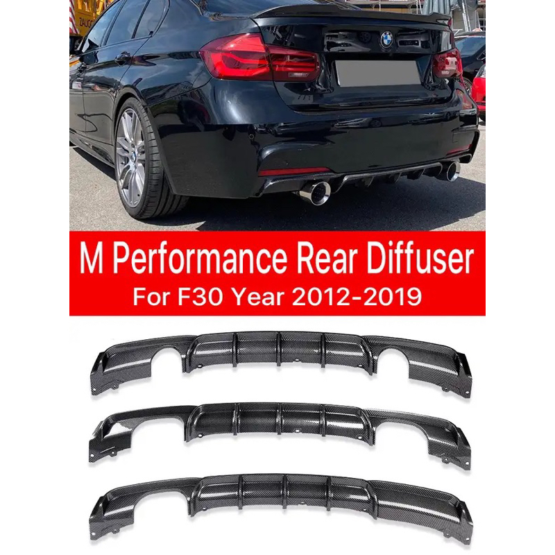 BMW F30 M Performance Rear Bumper Lip Diffuser M Sport Diffusor For BMW ...